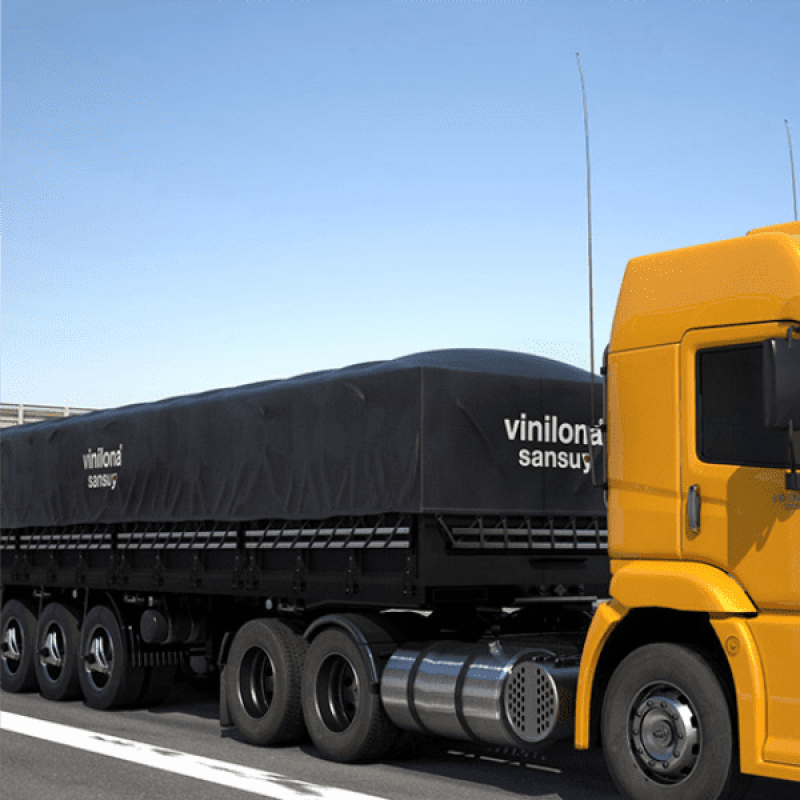 Lona 9,6x5,1 Caminhão Bitrem - Sansuy Vinilona Preto